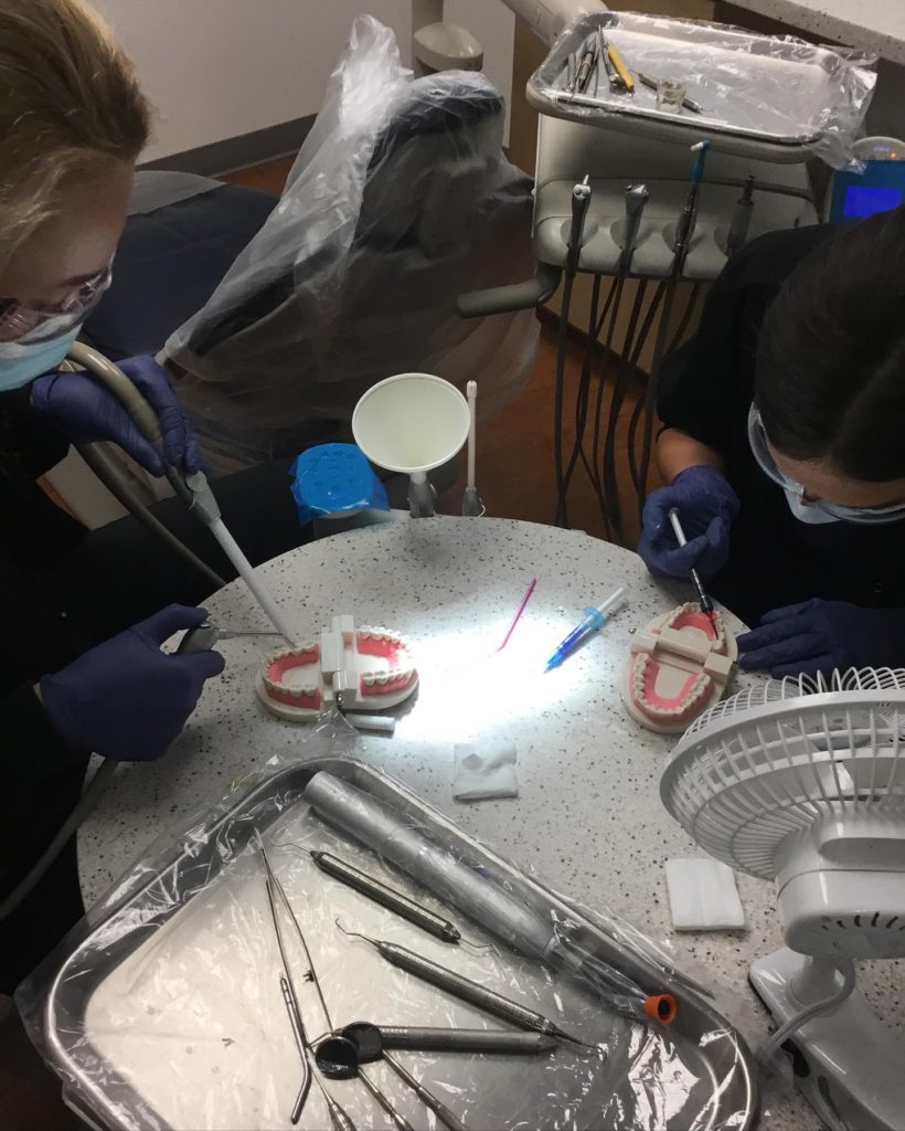 First clinical day for this group of dental assisting students ...